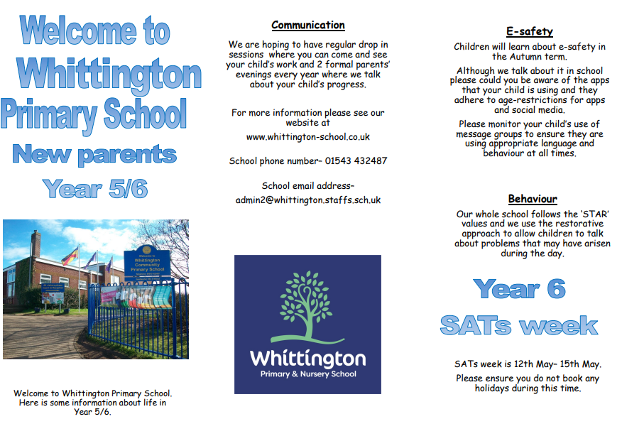 Whittington Primary School - Year 5 and Year 6 (2024-2025)
